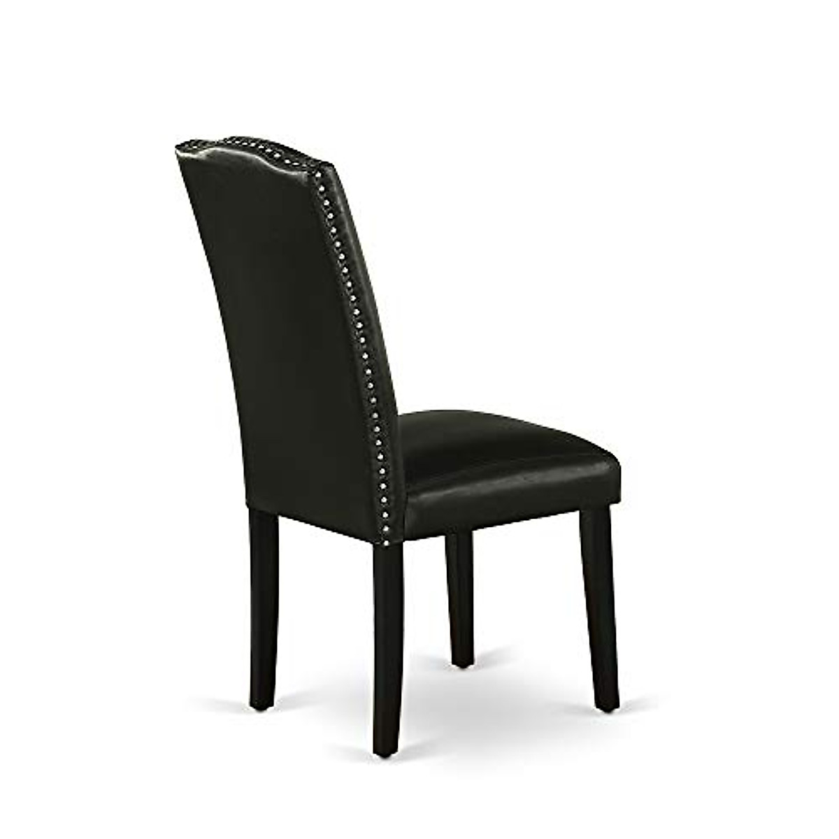 East West Furniture DUEN7-BLK-69 Dining Room Table Set, 7-Piece