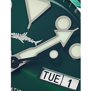 TACTICAL FROG Heimdallr SKX007 Dive Watches for Men, NH36A Movement C3 Luminous Mens Automatic Watches, 200 Meter Water Resistant, Multi-Color