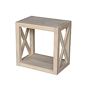 International Concepts Hampton Narrow End Table, Brown