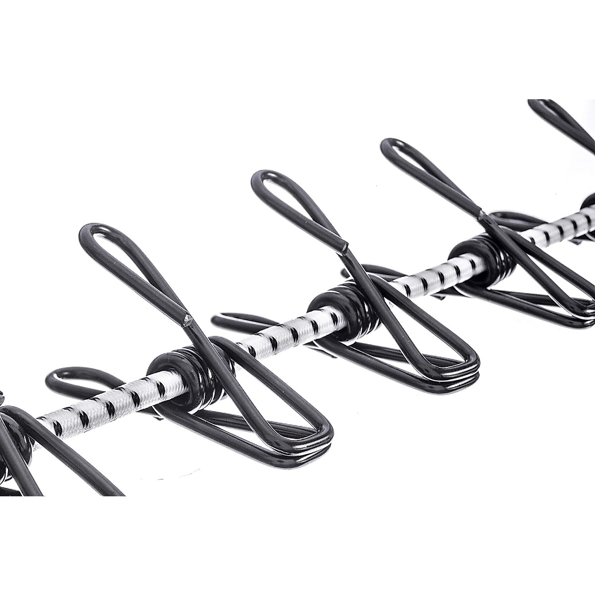 SE 10' Elastic Drying Cord with Weather Resistant Clips - OD-CL006