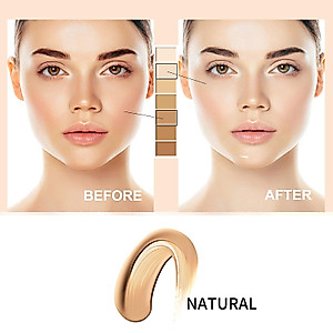OBRVE 2PCS Natural Skin Tone Adjusting CC Cream SPF 50,Cosmetics CC Cream,All-In-One Face Sunscreen and Foundation,Colour Self