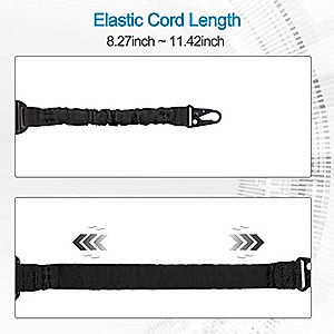 Bontok Sling Swiels Mount Set, 1.25 Inch Sling Mount Mloc Attachments Set (Black)