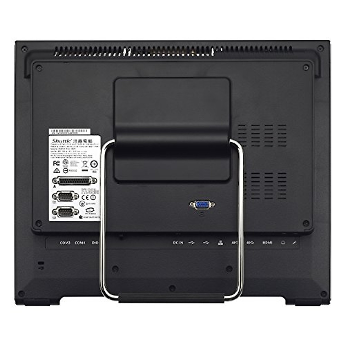 Shuttle XPC AIO X50V6 BLACK Intel Celeron 3865U Kabylake All-In-One Barebone PC, Fanless, IP54 Certified, VESA compatible