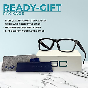 Blue Light Blocking Glasses for Men/Women Anti-Fatigue Computer Monitor Gaming Glasses Video Gamer Glasses