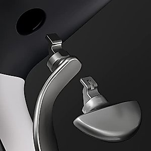 eXtremeRate Back Paddles for PS5 Edge Controller, Metallic Silver Replacement Interchangeable 4PCS Metal Back Buttons for PS5 Edge Controller - Controller NOT Included
