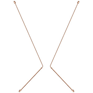 Dowsing Rods, 99.99% Copper Dowsing Rods for Ghost Hunting Tools, Divining Rods for Water Divining, Energy Healing, Paranormal, Gold, Yes No Questions