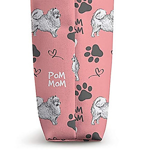 Pomeranian Mom Pink Women Gift Tote Bag