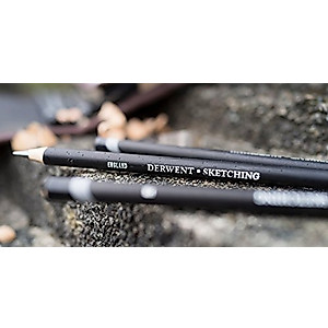 Derwent Sketching Pencils, 4mm Core, Metal Tin, 6 Count (0700836)