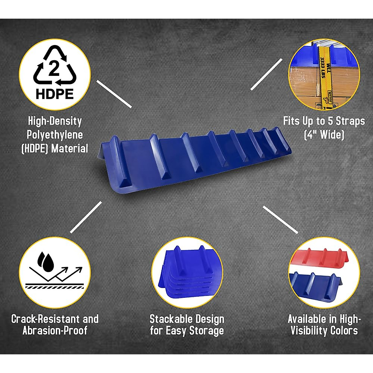 Mytee Products Blue Corner Protector V Shaped/V Edge Guard - 8" x 8" x 48" Inches