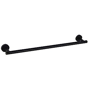 GERZWY Bathroom Towel Bar 24" Stainless Steel Towel Bar Matte Black Contemporary Style Wall Mount for Bath Kitchen AG1101C60-BK