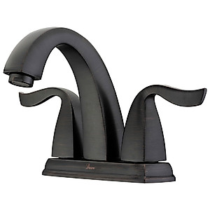Dawn AB04 1273DBR 2-Hole, 2-Handle Centerset Lavatory Faucet for 4" Centers, Dark Brown Finished