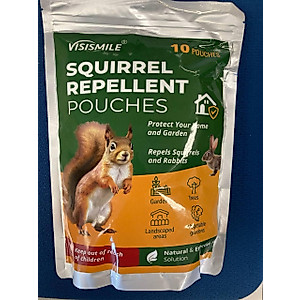 Squirrel Rabbit Repellent Outdoor Garden: Squirrel Deterrent for Plants - Chipmunk and Rabbit Repellent for Backyard - Keep Squirrels Away from Attic