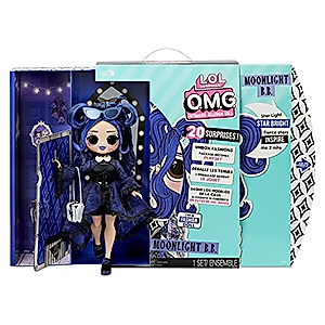 L.O.L. Surprise! OMG Moonlight B.B. Fashion Doll - Dress Up Doll Set with 20 Surprises for Girls and Kids 4+