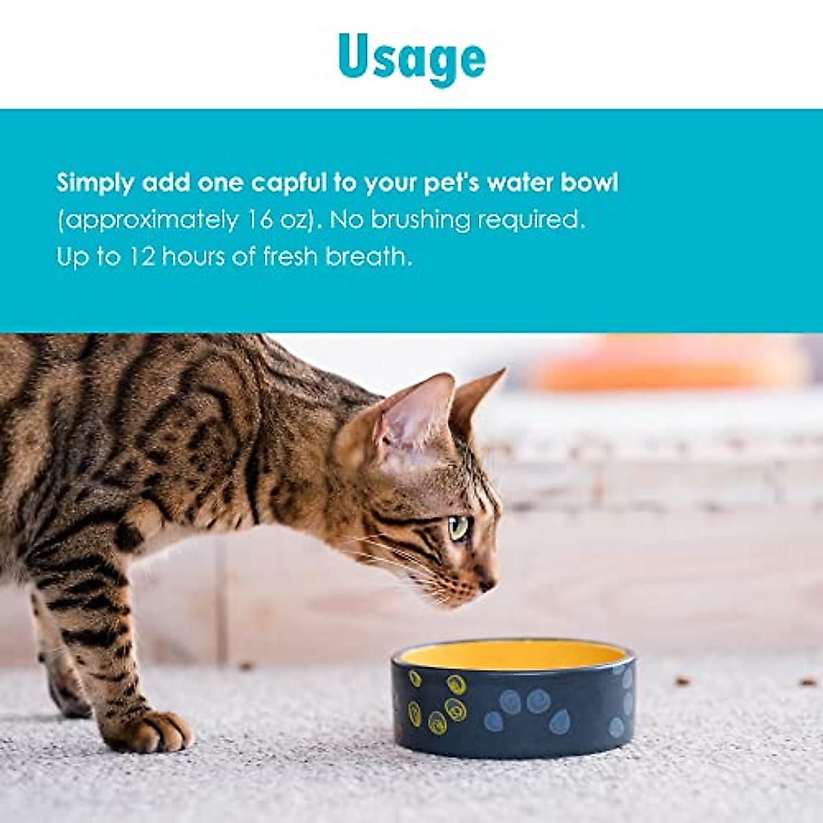 Ora-Clens Dental Rinse for Dogs & Cats - Cleans Teeth, Freshens Breath - Antimicrobial - 8 fl oz