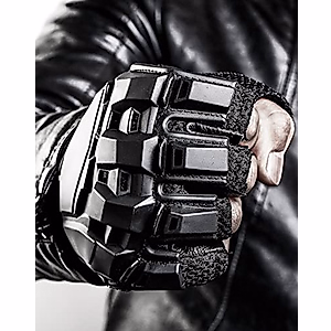 MFCT Tactical Techwear Gloves for Men (Black1, Large)