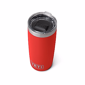 YETI Rambler 10 oz Tumbler, Stainless Steel, Vacuum Insulated with MagSlider Lid, Rescue Red