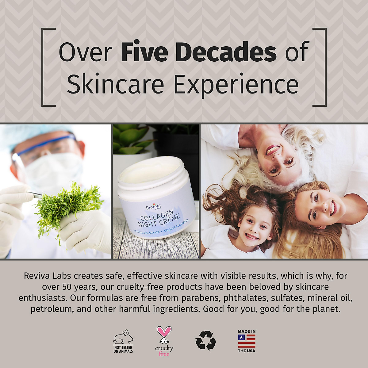 REVIVA LABS - Collagen Night Créme (2.oz)