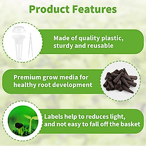 121 Pcs Seed Pod Kit for AeroGarden, Hydroponics Garden Accessories for Hydroponic Growing System, Grow Anything Kit with 30 Grow Sponges, 30 Grow Baskets, 30 Pod Labels, 30 Grow Domes, 1 Tweezer