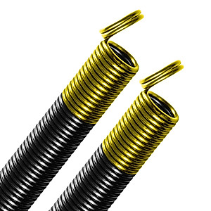Easy Fix Hardware 180 lb. Heavy-Duty Double-Looped Garage Door Extension Spring (2-Pack) - Gold | Springs for Overhead Garage Door Hardware Repair | Minimum 30,000 Cycles for 7' Feet Garage Door