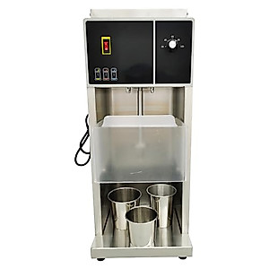 PreAsion 110V Ice Cream Blender Maker Mixer Stir Machine Auto Swirl Ice Cream Shaker Blender Mixer Soft Ice Cream Blender Yogurt Blending Mixer Machine 3400r/min,3 Hand Cups