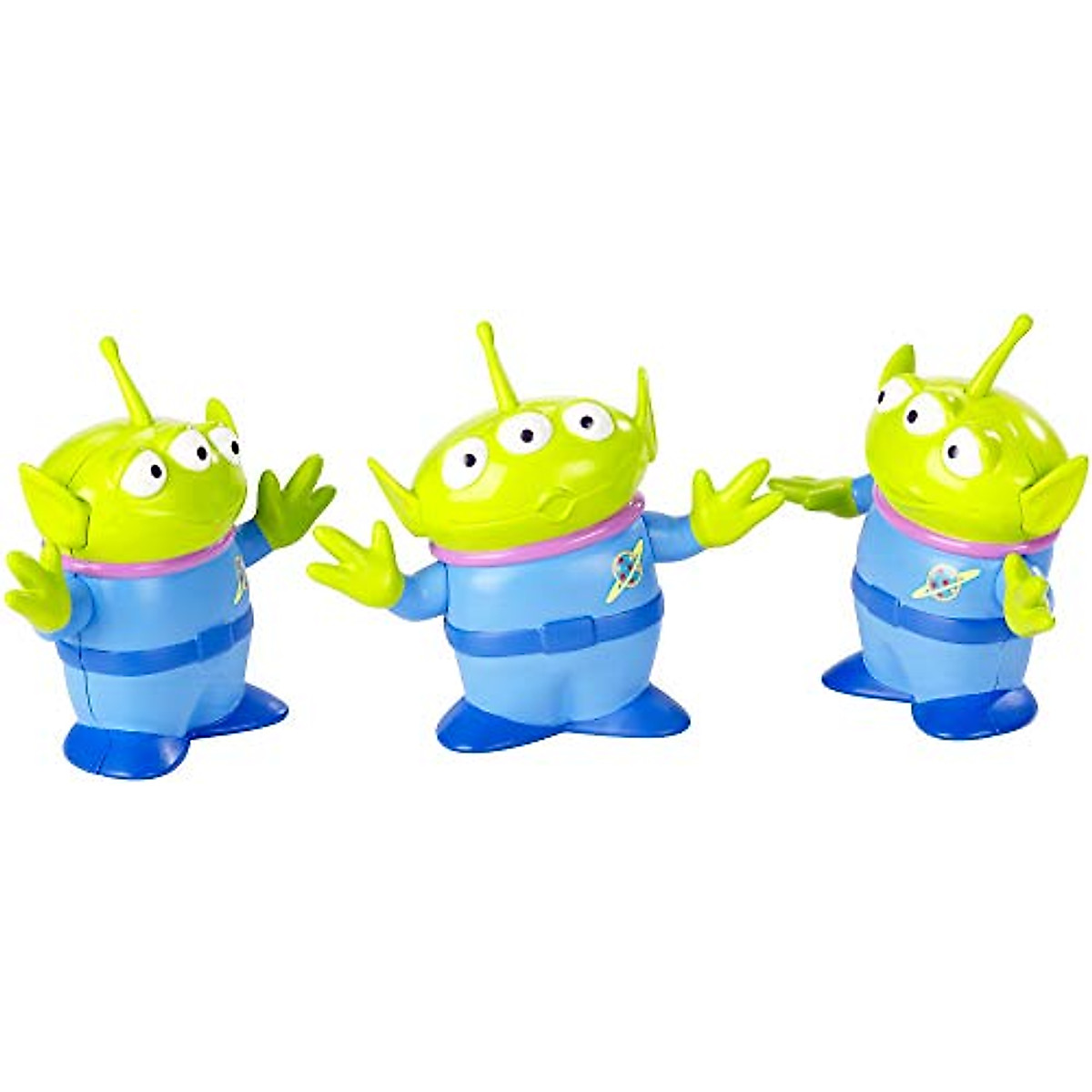 Mattel Disney Pixar Toy Story Space Aliens 3 Figures in True to Movie Scale, Posable Pizza Planet Prizes from Claw Machine, Great for Kids Ages 3 and Up