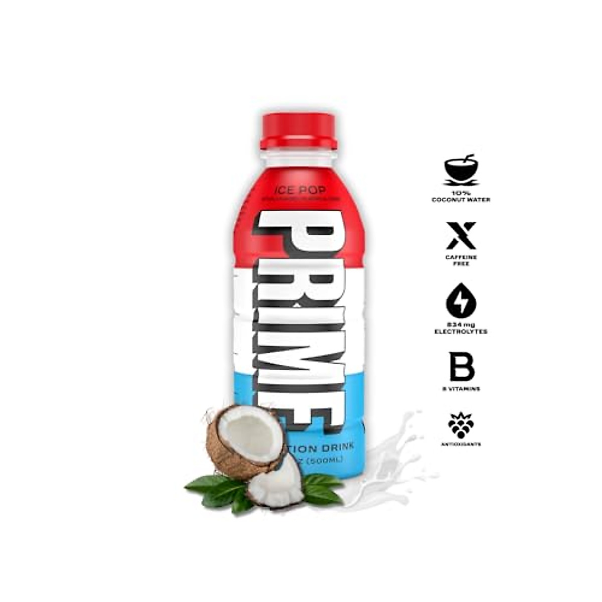 NEW FLAVOR! Prime Hydration Drink Variety Pack - 16.9 fl oz (7 Pack) Packaged by Sivint + 1ST LIMITED EDITION COIN