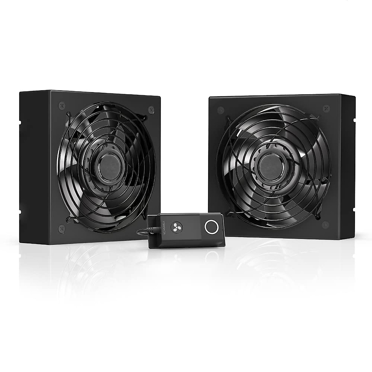 AC Infinity Rack ROOF Fan KIT, Quiet Dual-Fans with Speed Controller, for Cooling AV, Home Theater, Network 19” Racks