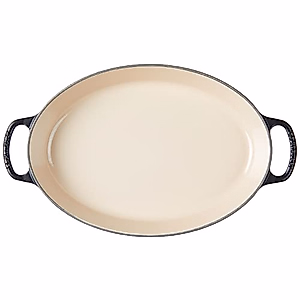 Le Creuset Enamel Cast Iron Signature Oval Baker, 3 quart, Black