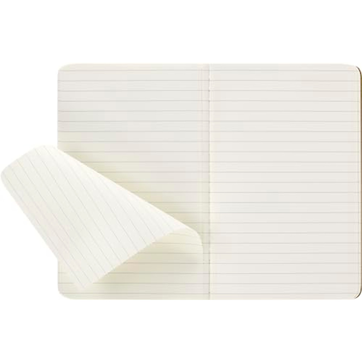Moleskine Cahier Journal, Soft Cover, Pocket (3.5" x 5.5") Ruled/Lined, Kraft Brown, 64 Pages (Set of 3)