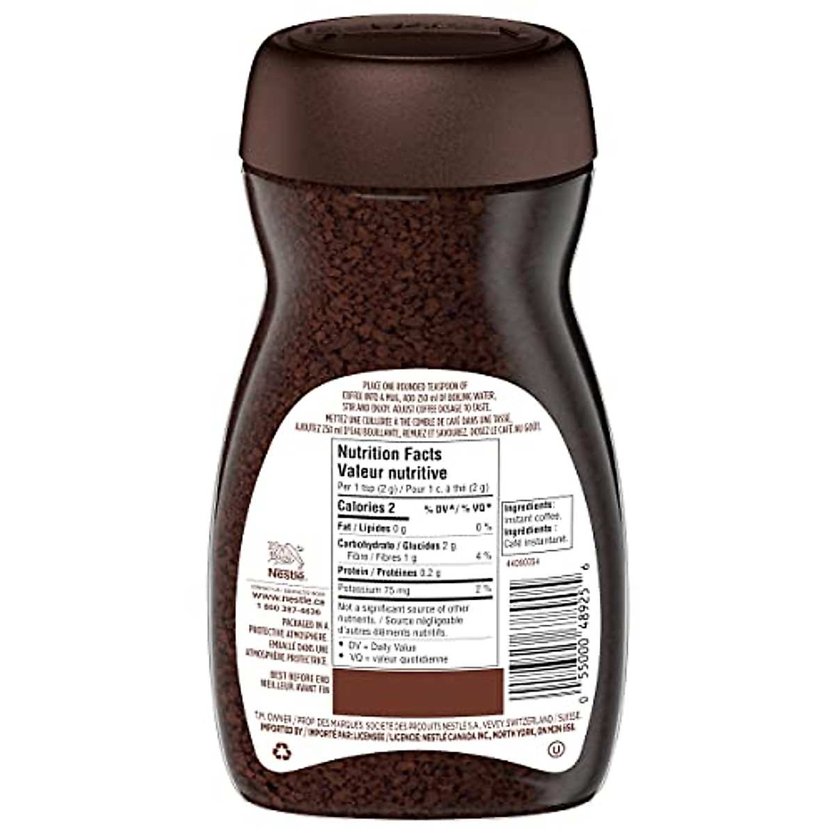 NESCAFE, Rich Colombian, Instant Coffee, 100g/3.5oz., Jar, {Imported from Canada}