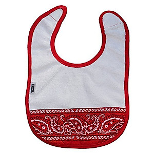4Rodeo Western Bandana Spilly The Kid Baby Infant Bib (Red)