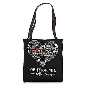 Ophthalmic Technician Heart Funny Ophthalmology Tote Bag