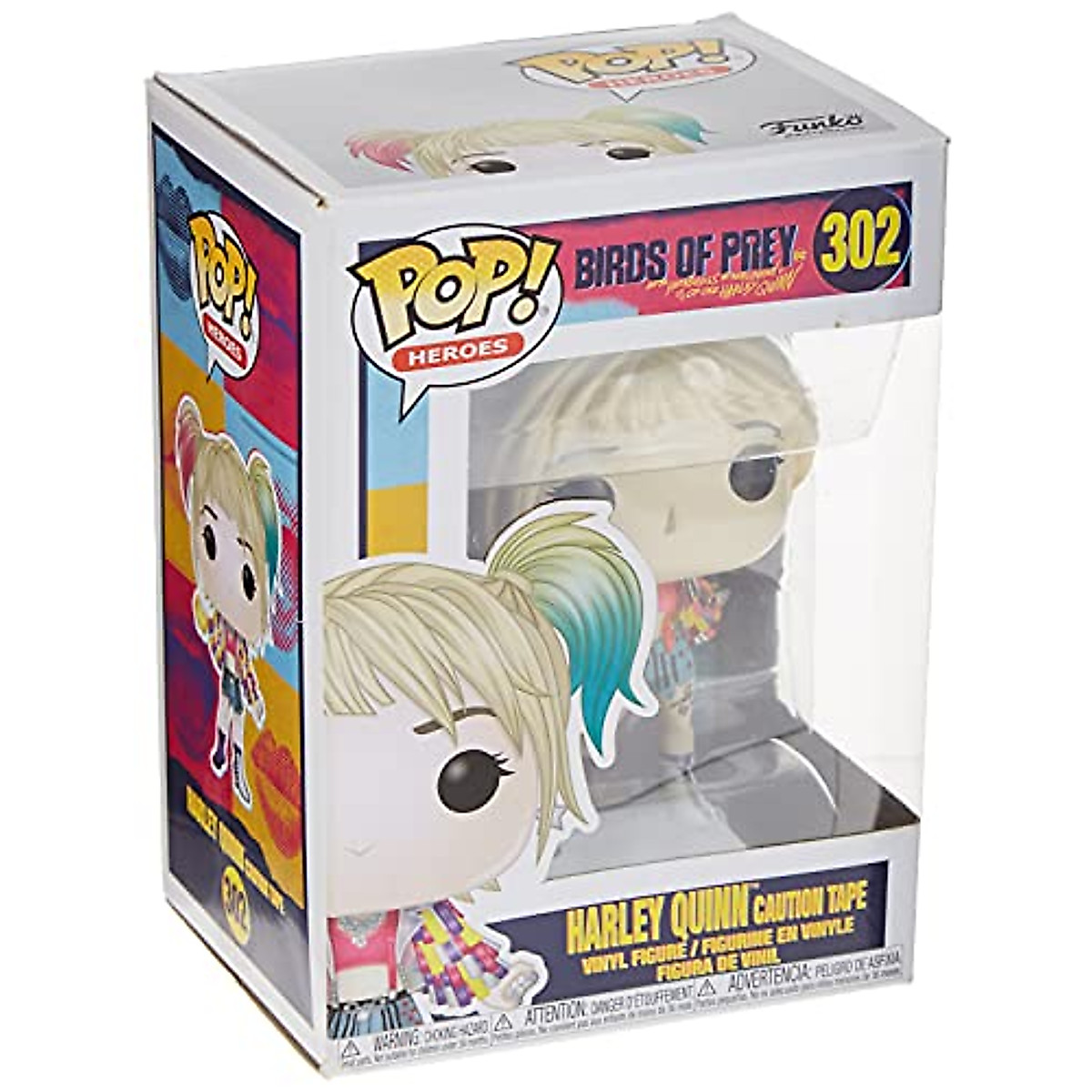 Funko Pop! Heroes: Birds of Prey - Harley Quinn (Caution Tape), Multicolor, 3.75 inches