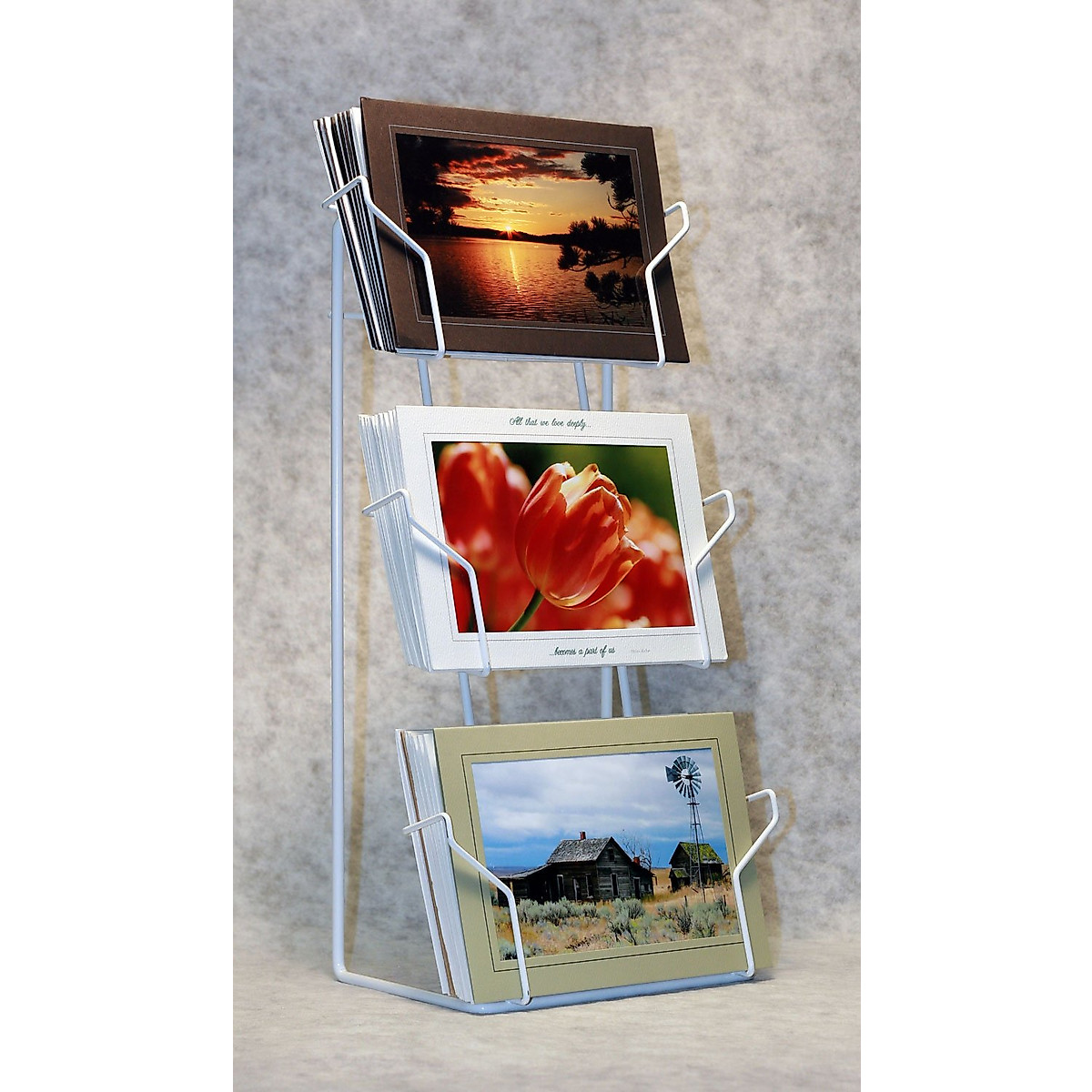 Photographer's Edge, Tabletop Rack, Horizontal Pockets For 5" x 7" Cards