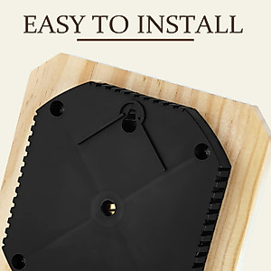 Dunzy Wooden Sauna Thermometer and Hygrometer 2 in 1 Humidity Temperature Measurement Wood Sauna Room Thermometer Indoor Thermometer and Humidity Gauge for Indoor Outdoor Home Family Hotel Sauna Room