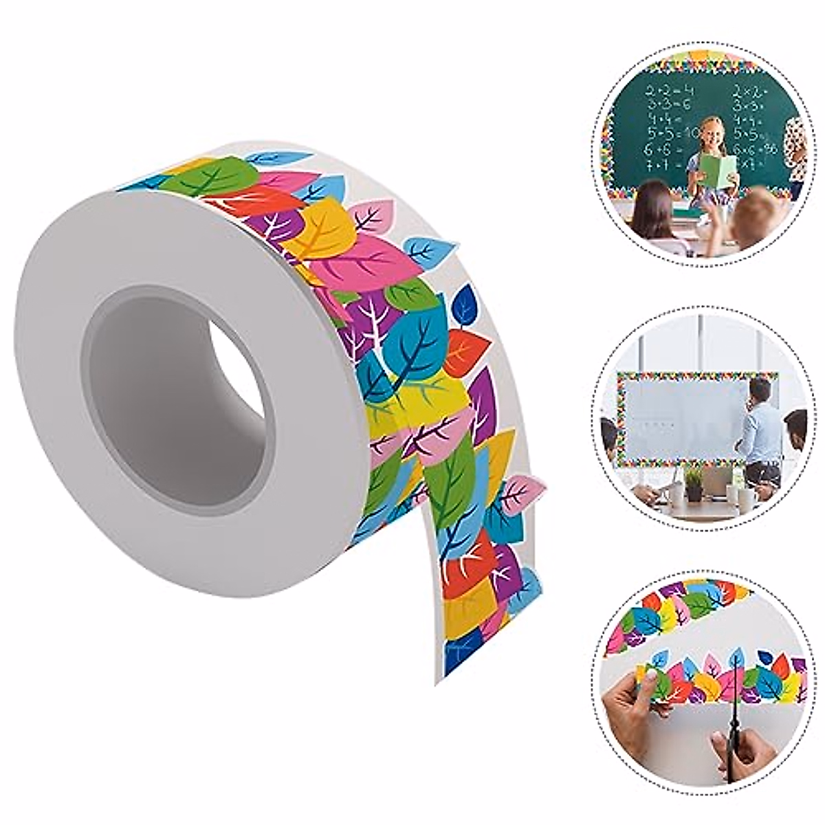 Ciieeo 1 Roll Stickers Decor Chalkboard Festival Accessories Bulletin Board Supplies wear-Resistant Bulletin Board Border Child PVC self-Adhesive Classroom Supplies Cartoon