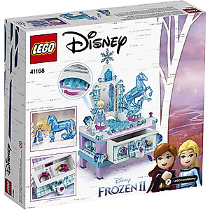 LEGO Disney Frozen 2 Elsa's Jewelry Box Creation Building Toy 41168 Make a Jewelry Storage Box with Lockable Drawer & Mirror, Collectible Disney Gift Idea with Princess Elsa Mini-Doll and Nokk Figure