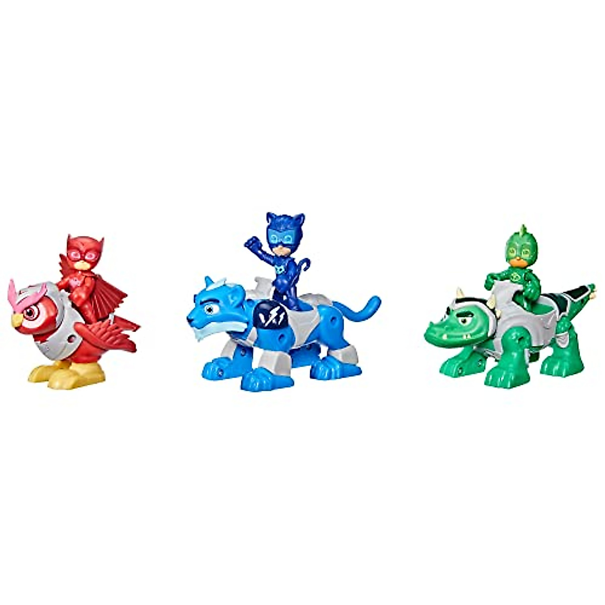 PJ Masks Animal Power Hero Animal Trio Playset, with 3 Toy Cars and Action Figures, Preschool Toys, Superhero Toys for 3 Year Old Boys and Girls and Up