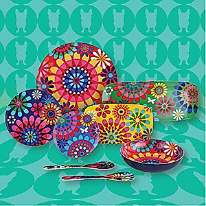 French Bull Salad Server 2 Piece Set - Melamine Dinnerware - 13" - Outdoor, Party, Utensils - Festival