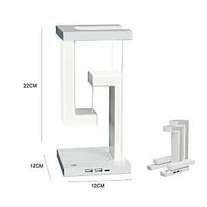 TEDATATA Suspension Anti-Gravity Table Lamp, Wireless Charging of Mobile Phone, Creative Home Furnishings LED Bedside Lamp, Bedroom Sleep Light Reading Light