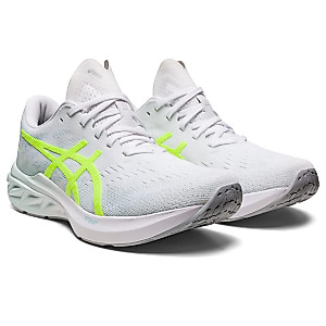 ASICS Women's DYNABLAST 3 Running Shoes, 8.5, White/Safety Yellow