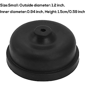 6Pcs Black EPDM Rubber Oxygen Pump Replacement Parts for Aquarium Fishing Oxygen Pump Aquarium Diaphragm Silicone Cup Parts Reolacements Fish and Aquatic Pets, Pet Supplies