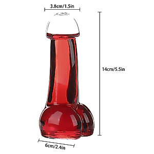 RESOYE 4 PCS Transparent Wine Glass Juice Cup, Creative Cocktail Glasses Cup Funny Cocktail Glass Novelty Drink Cup, High Boron Martini Cocktail Drink Cup for Bars, Hotels, Night Clubs