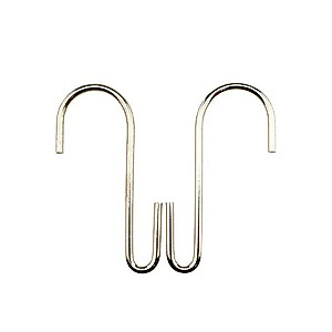 LQJ Pro Large S Hooks Anti-Rust Hang Iron Cast Pots and Pans from Wire Rack Shelf Narrow End Don't Come Off 7 Pack 3.7" Length Solid Metal Hang Tools Kitchenware Belt Handbag in Closet Pantry Garden