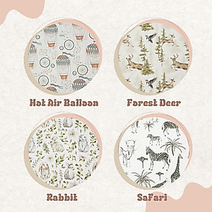 Insular Baby Splat Mat for Under High Chair/Arts/Crafts, Anti Slip and Waterproof Splash Mat for Floor, Portable Picnic Mat, 51x51 Inch, Safari