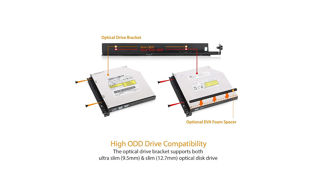 ICY DOCK 2 Bay 2.5 SAS/SATA SSD/HDD & (Ultra) Slim Optical Disk Drive ...