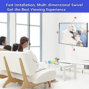 GallenJM Motion TV Monitor Wall Mount Bracket, Swivel and Tilt TV Mounts for 14"-24" Flat TVs , Monitors with VESA 100x100 mm and 75x75mm up to 35lbs