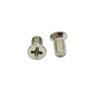 Hxchen 50Pcs M4 x 8mm Metric Phillips Flat Head Countersunk Bolts Machine Screws 304 Stainless Steel