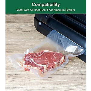 UTILIMATES Pint Vacuum Sealer Bags for Food, 6x10 Inch 200, Preprinted Label, BPA-free Puncture Prevention Heavy Duty Small Vacuum Seal Bags for Food, Ideal for Food Saver, Freezer Bags, or Sous Vide