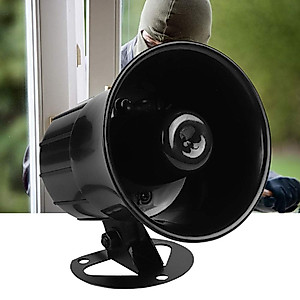 110dB DC 12V Wired Horn Alarm Siren Speaker Portable 15W / 20W Wired Antitheft Loudspeaker Alarm Siren Speaker for Home Security System